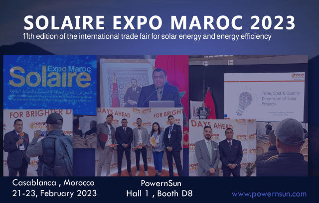 Solar expo 2023 Casablanca Morocco - Powernsun