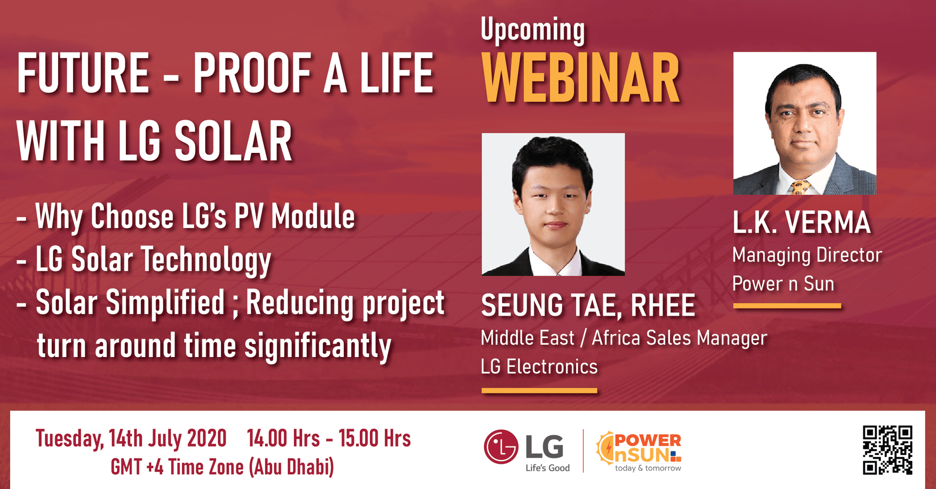 Future-Proof a Life with LG Solar Webinar on 14th July 2020 - Powernsun