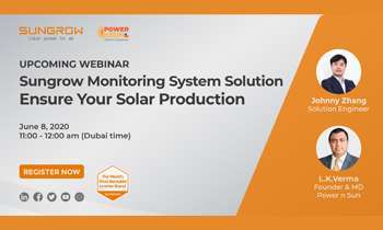 Webinar held on Sungrow Monitoring System Solution Ensure Your Solar ...
